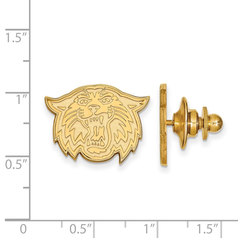 Sterling Silver Gold-plated Villanova University Wildcat Lapel Pin ...