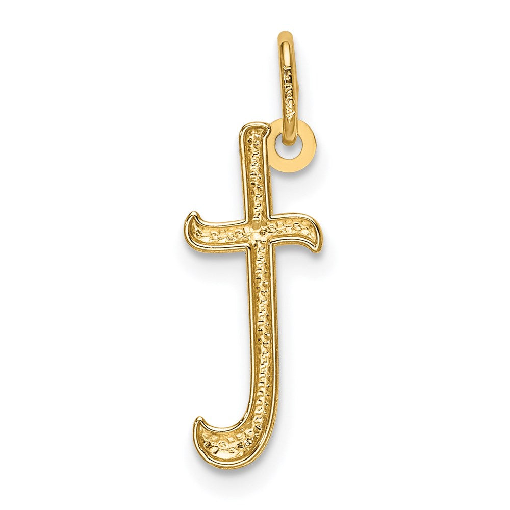 14k Yellow Gold Letter T Initial Charm – TreasureFineJeweler